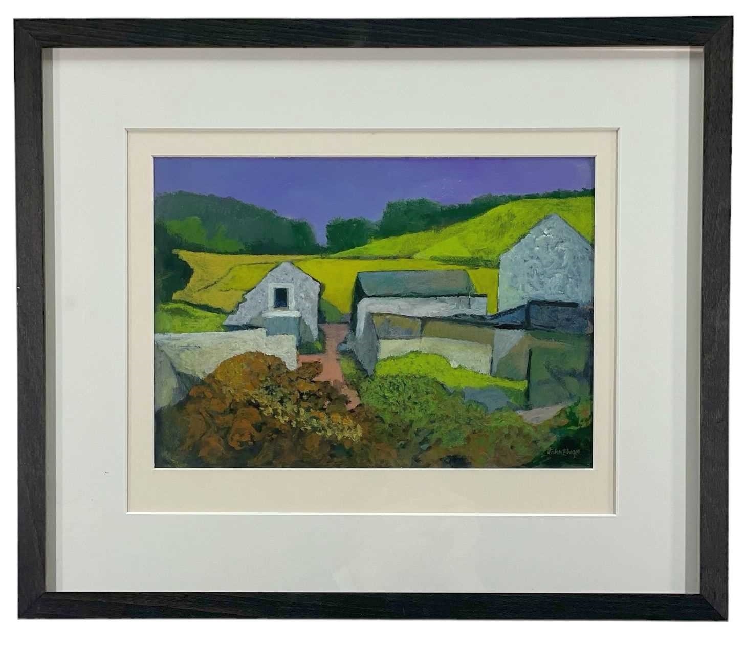 John Elwyn | whitewashed barns and farm buildings | MutualArt