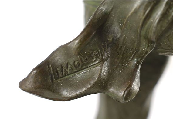 Jacques Limousin | A French Art Deco bronze figure of a javelin thrower ...