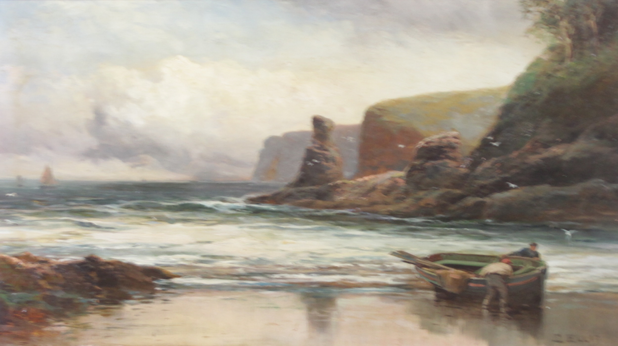 Edwin Ellis | - Coastal scene off Mizen Head | MutualArt