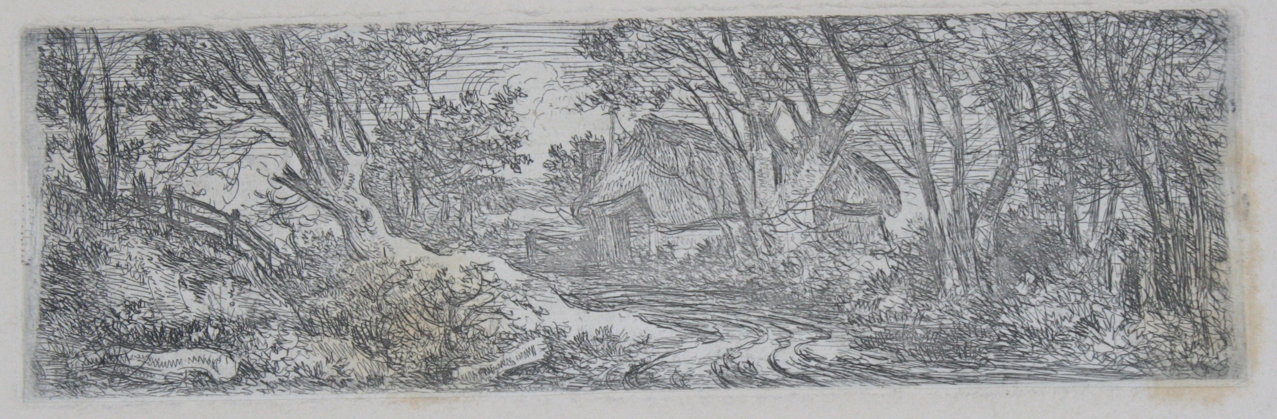 John Crome | - Rustic road with barn | MutualArt