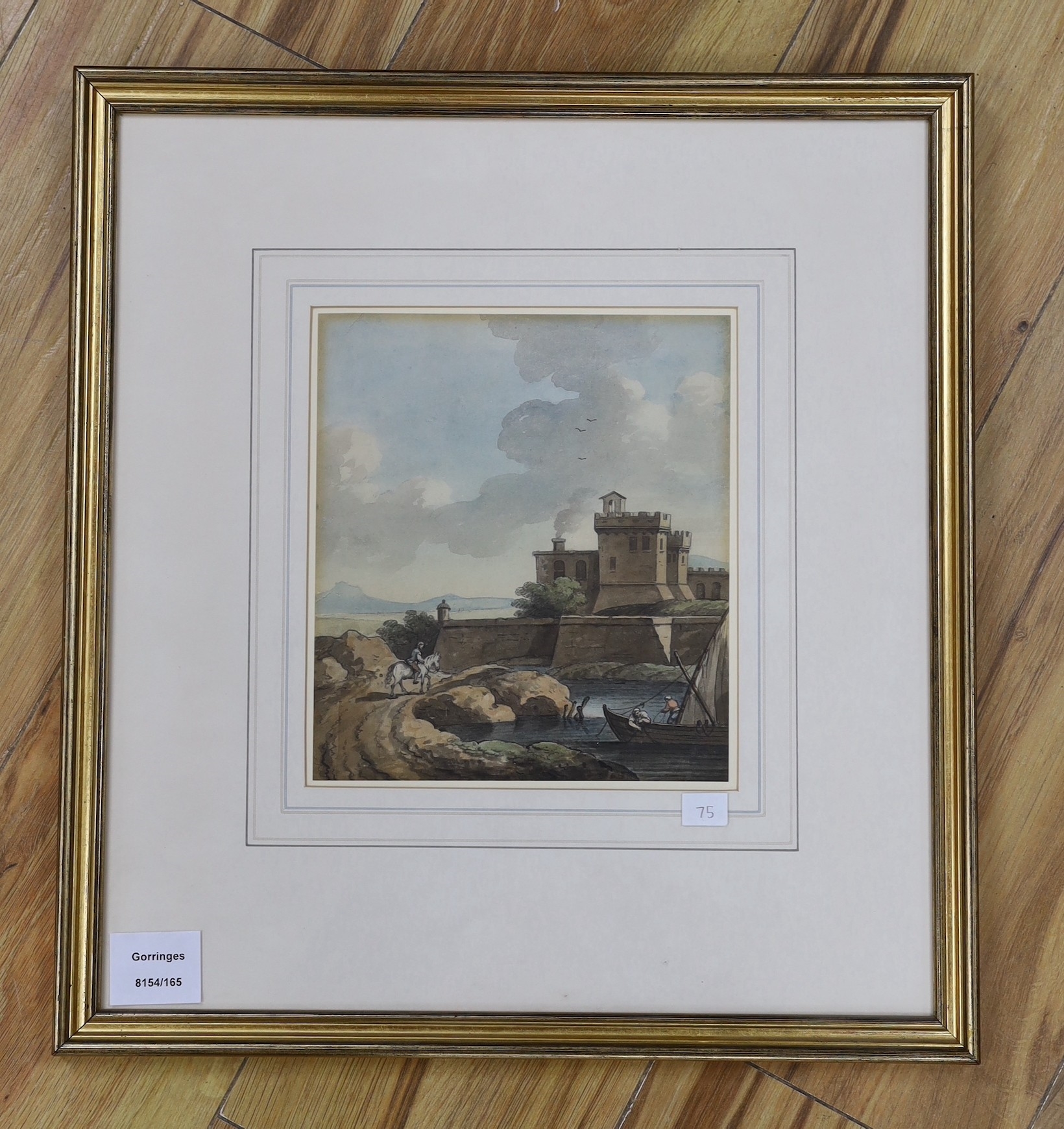 John Warwick Smith | Continental view (1790) | MutualArt