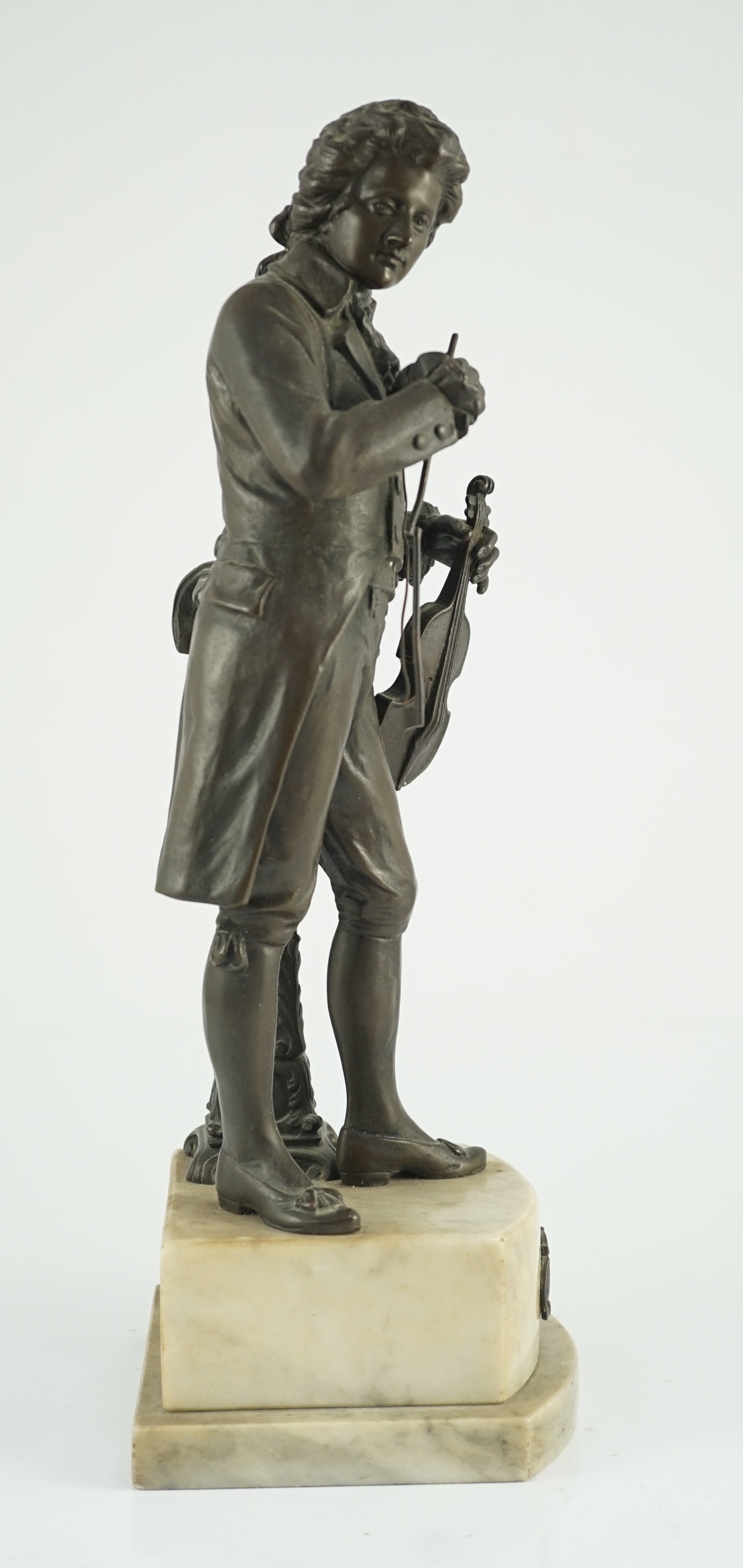 Carl Brose | Mozart holding a violin (20th Century) | MutualArt