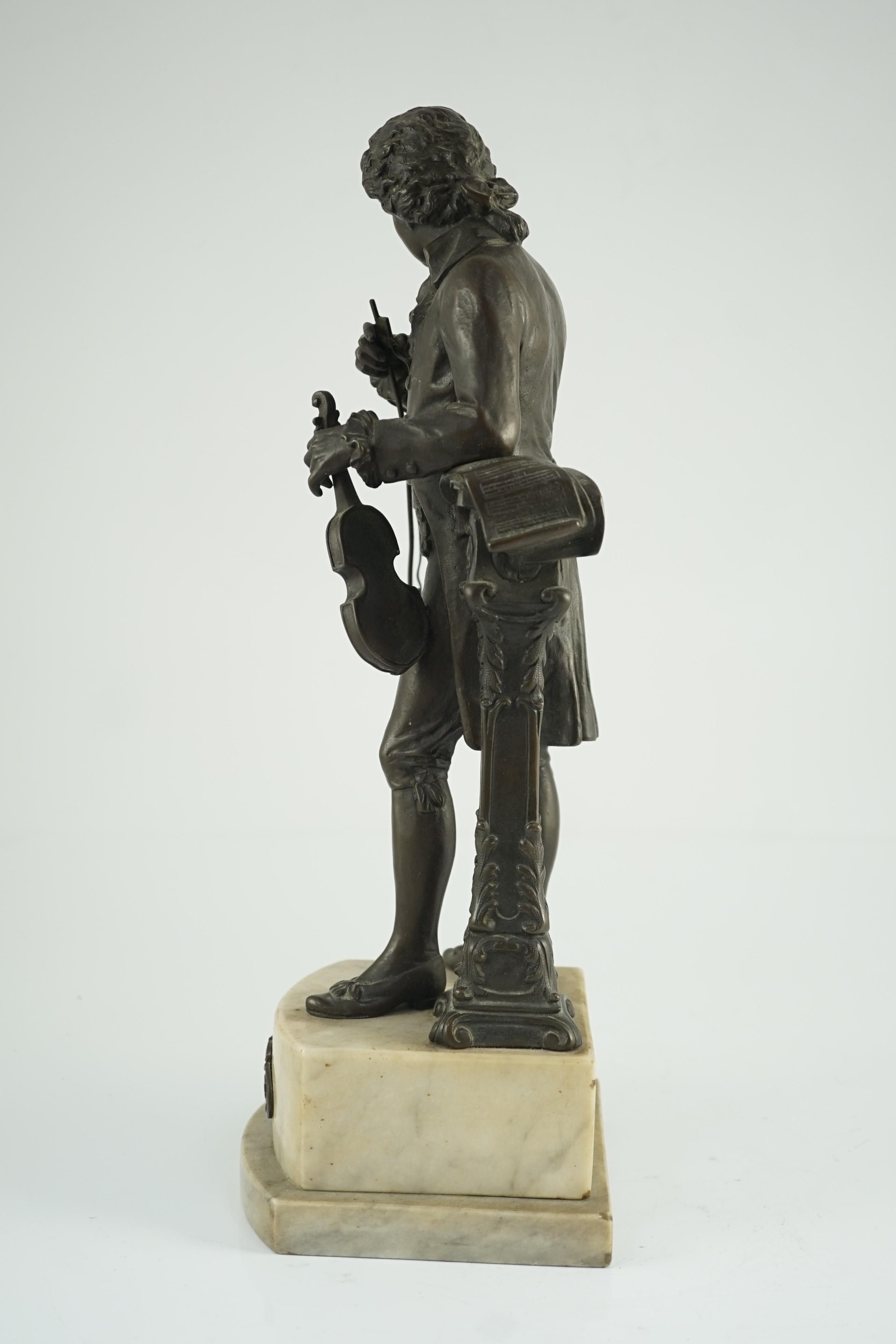 Carl Brose | Mozart holding a violin (20th Century) | MutualArt