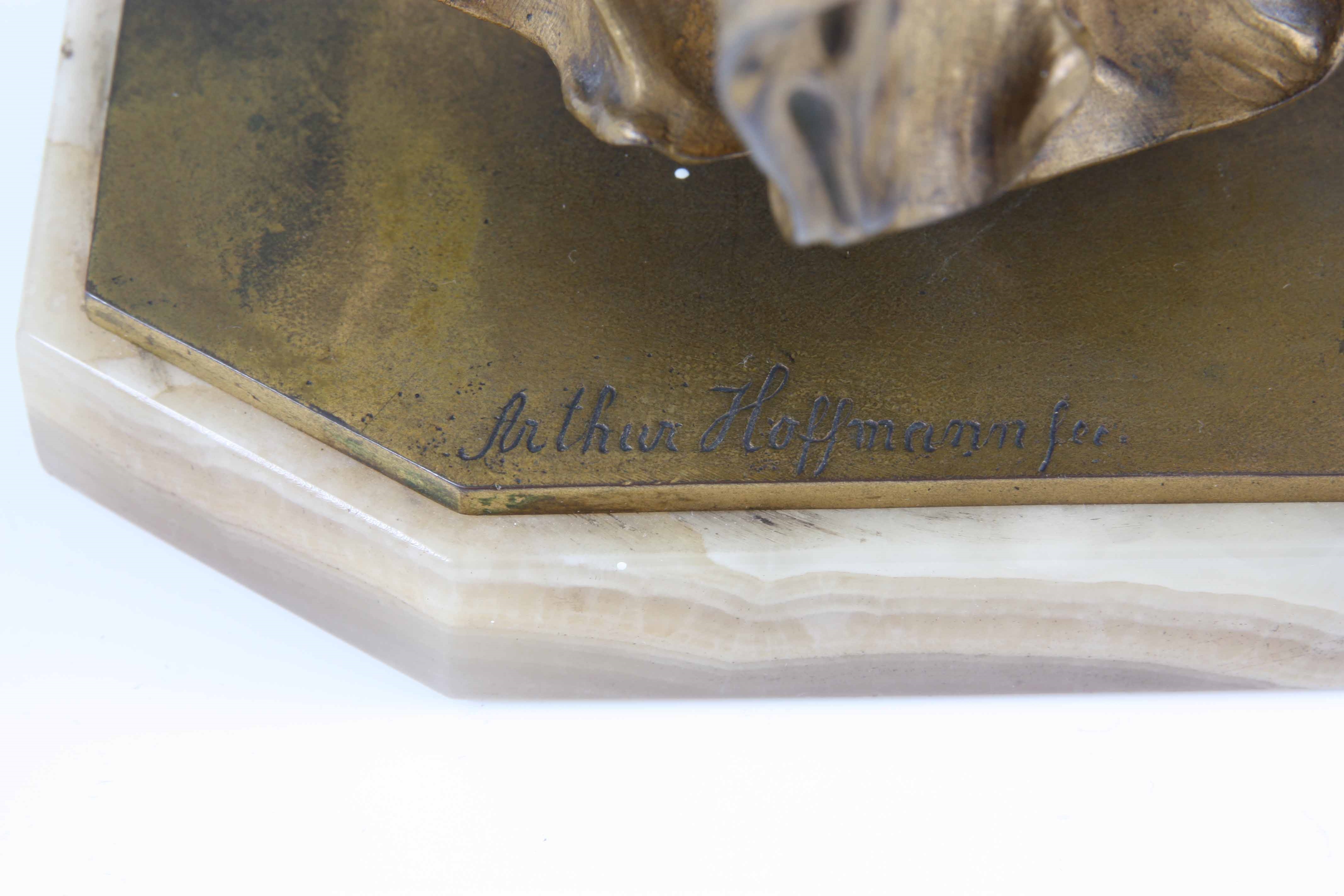 Arthur Hoffmann | SCULPTURE modelled as a semi-nude woman in flowing ...