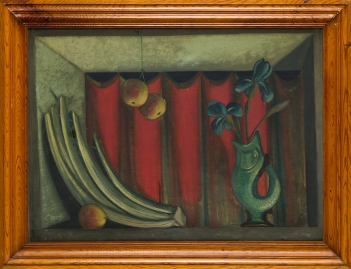 Vicente Viudes | Bodegón con flores frutas y verduras | MutualArt