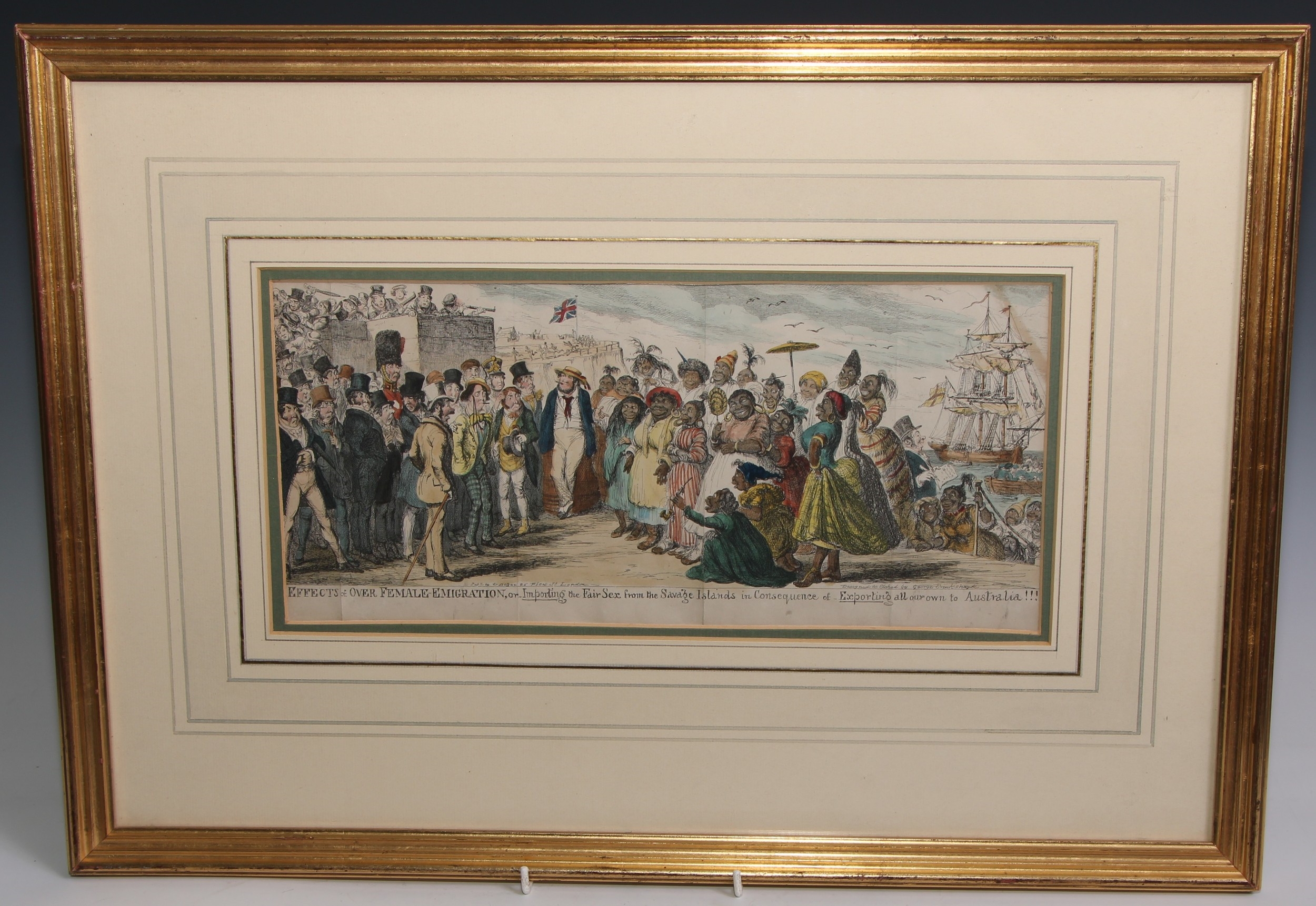 George Cruikshank | Effects of Over Female Emigration | MutualArt