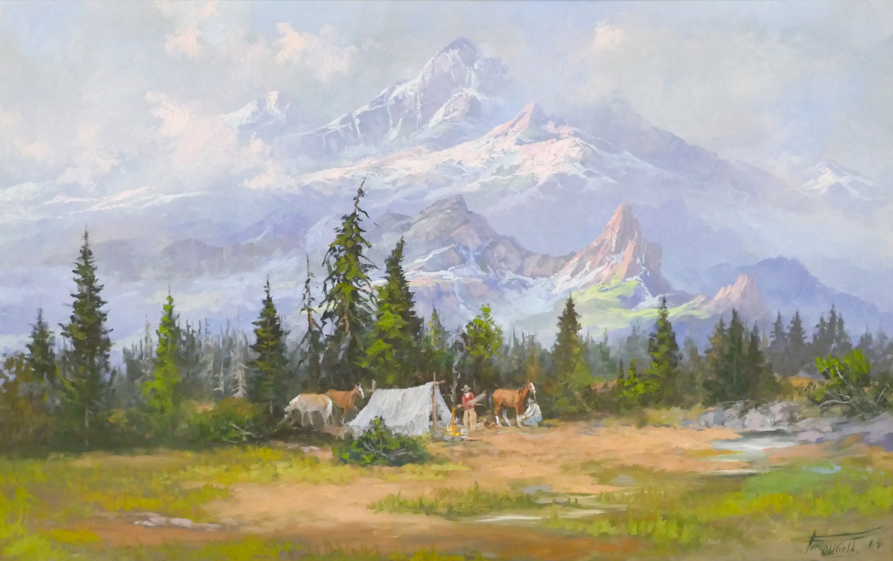 Fred Oldfield | Mountain Camp 1964 (1964) | MutualArt