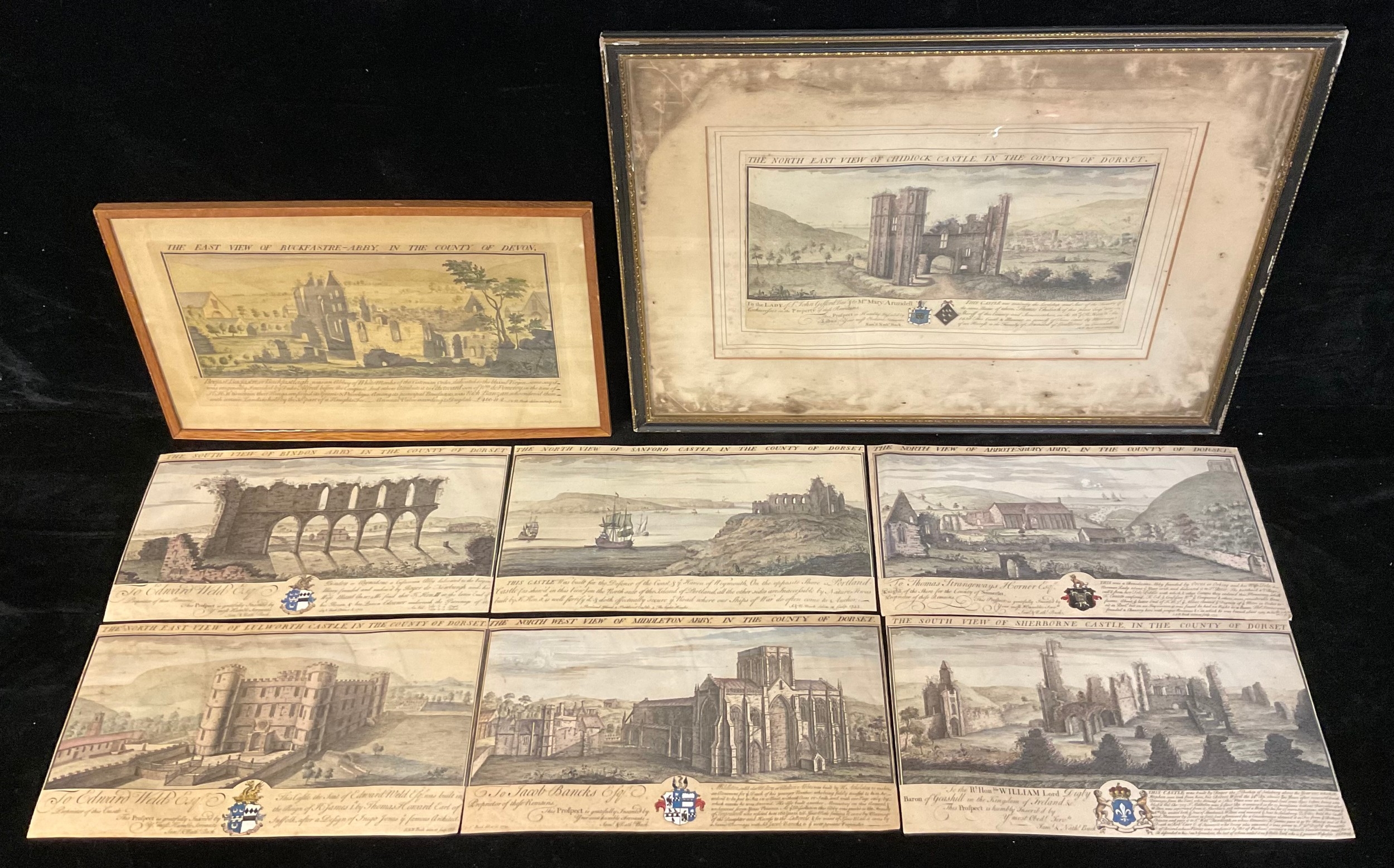 Samuel Buck | Nathaniel Buck, The North East View of Chidiock Castle in ...