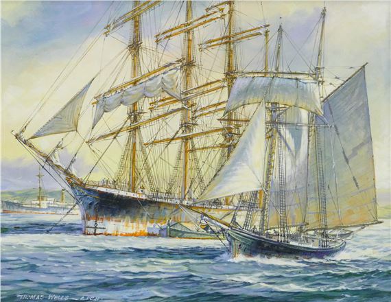 Thomas W. Wells | Masted Schooner | MutualArt