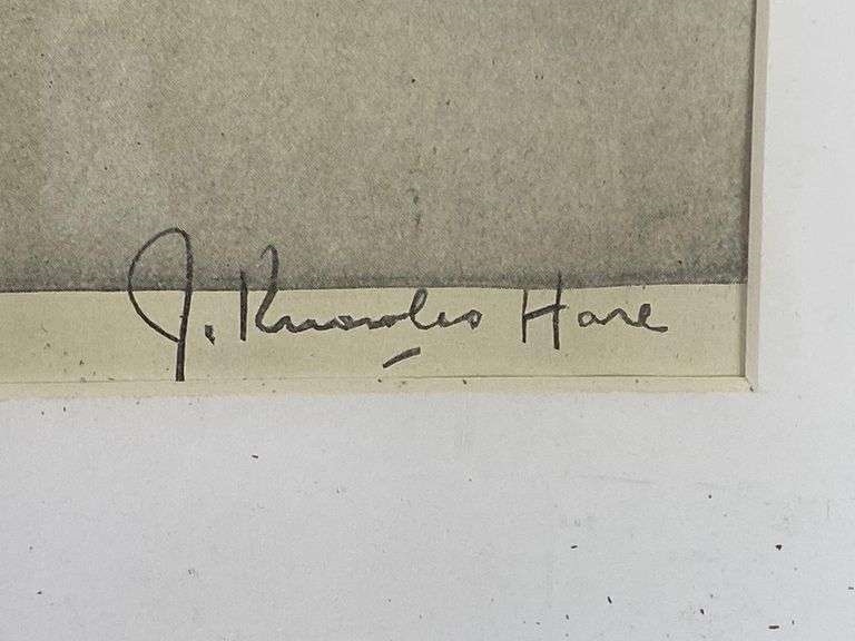 J. Knowles Hare | Charles Lindbergh Etching Print | MutualArt