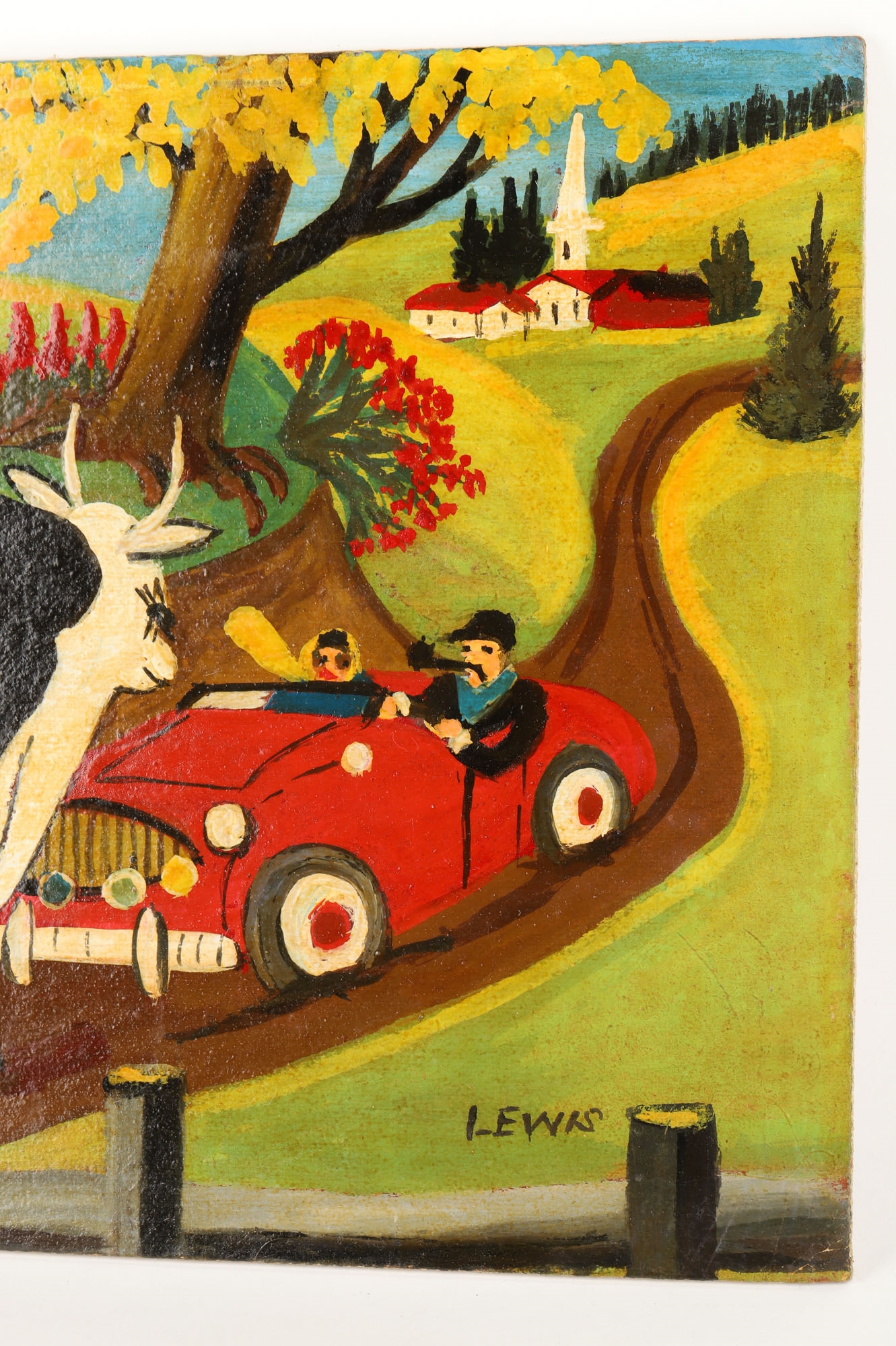 Maud Lewis | Traffic Jam (1956) | MutualArt