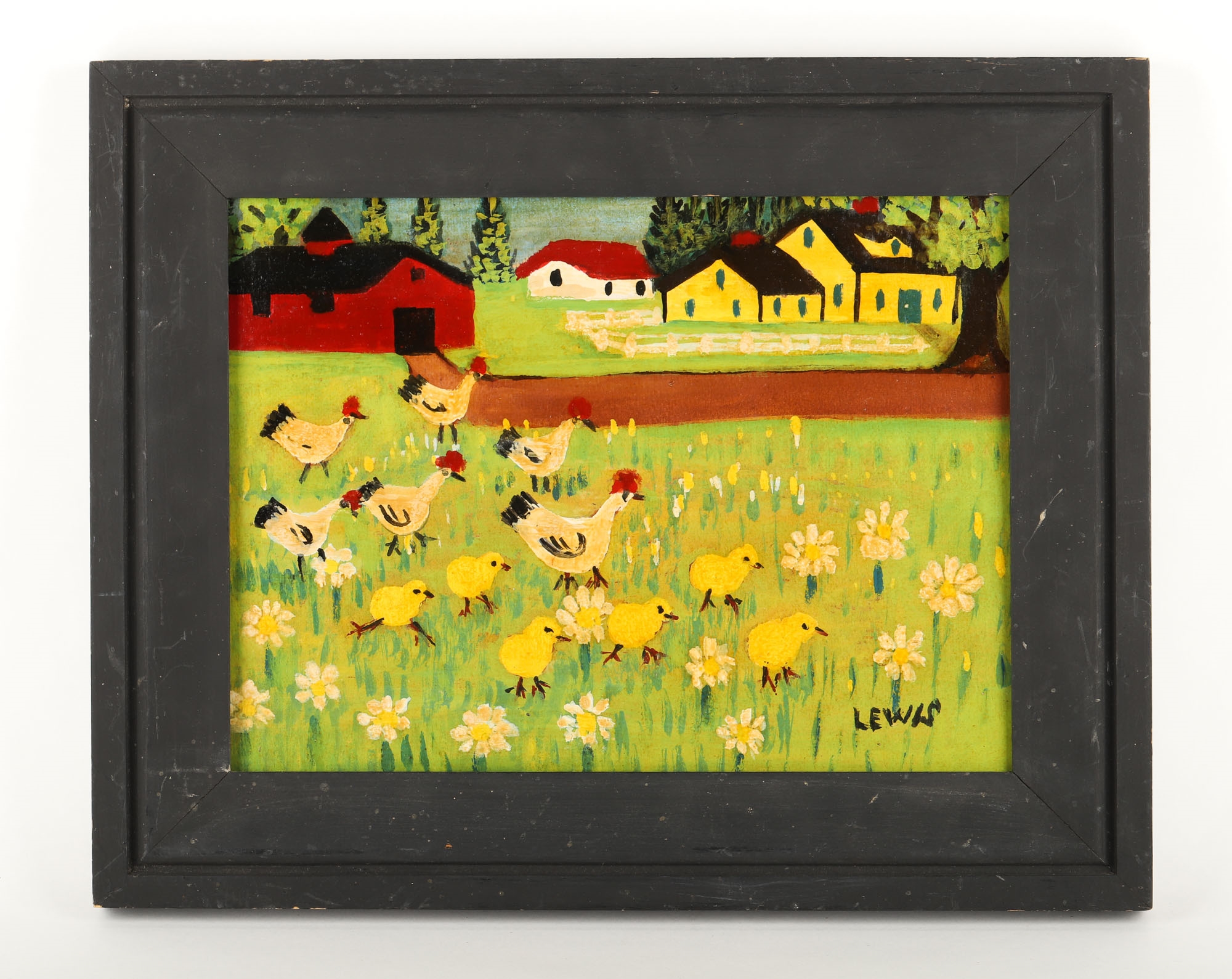 Maud Lewis | Chicks and Hens (1956) | MutualArt