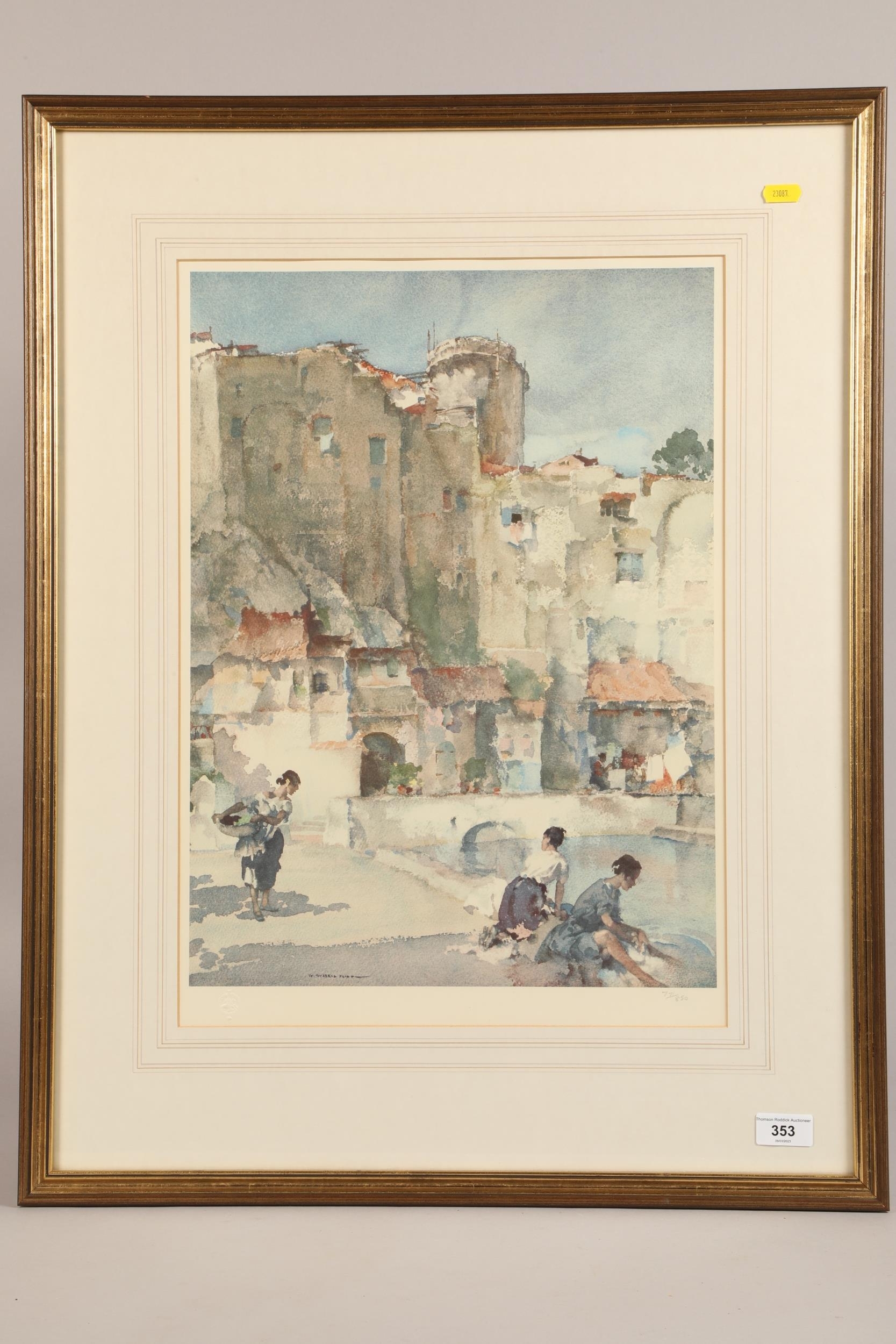 William Russell Flint | Ladies by Ruins | MutualArt