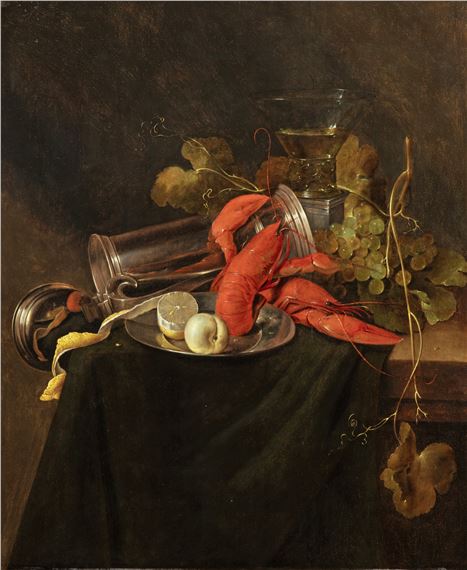 Jan Davidsz. de Heem | Nature morte au homard et aux citrons (1632) | MutualArt