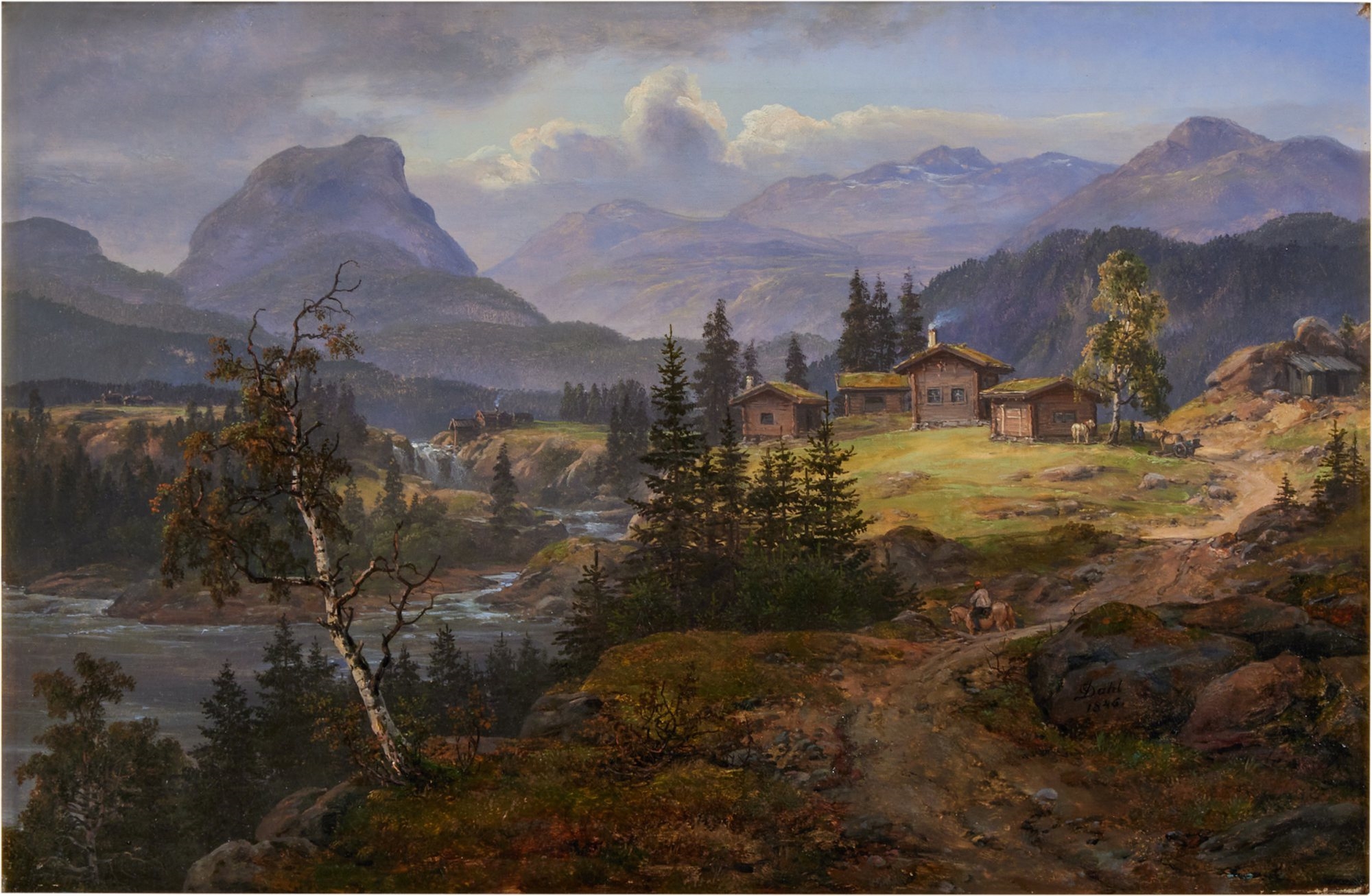 Johan Christian Klausson Dahl | Johan Christian Clausen Dahl, View of ...