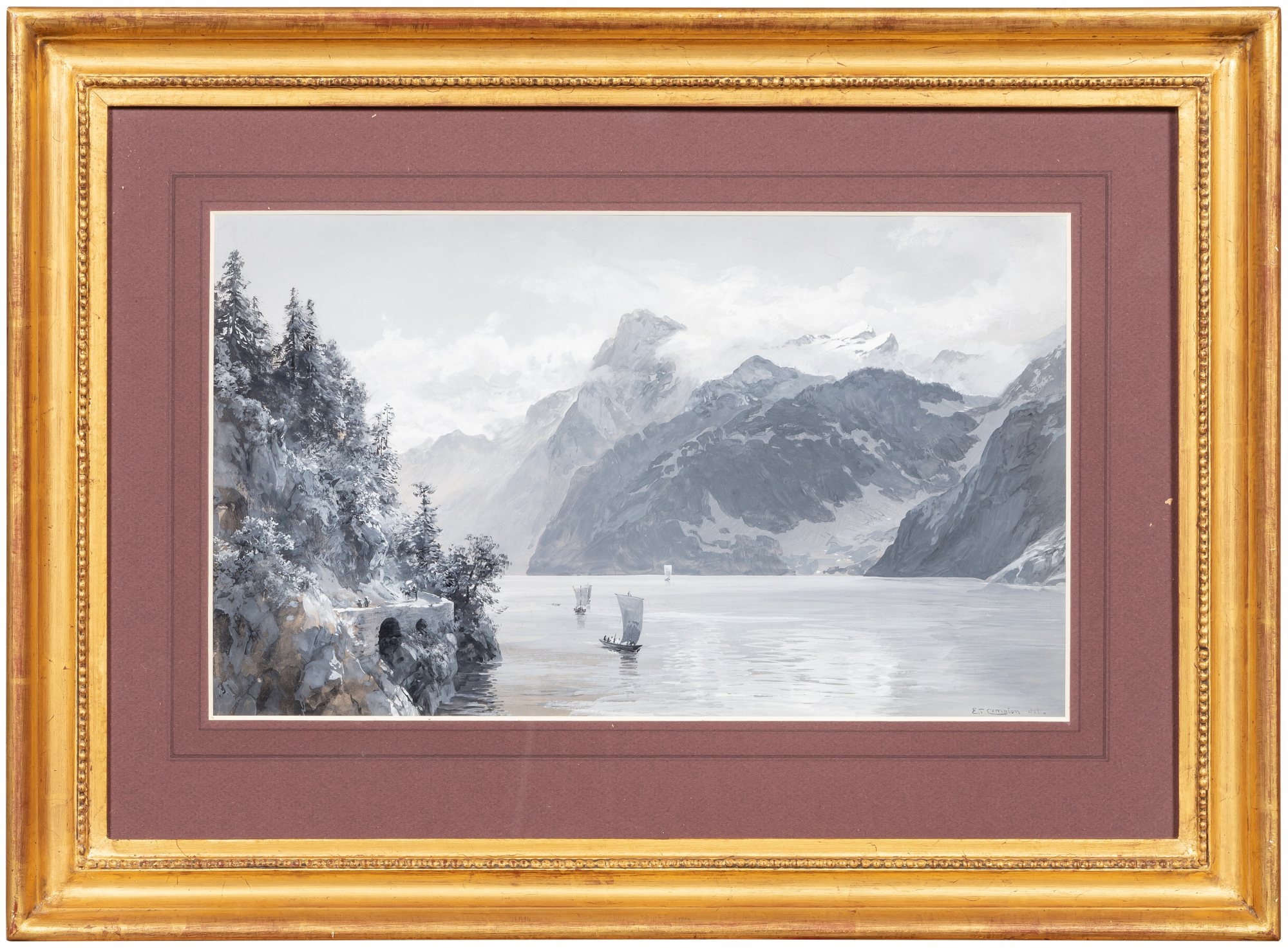 Edward Theodore Compton | L'Uri-Rotstock, Lac des Quatre Cantons ...