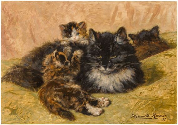 Henriette Ronner-Knip | A Gentle Provocation | MutualArt