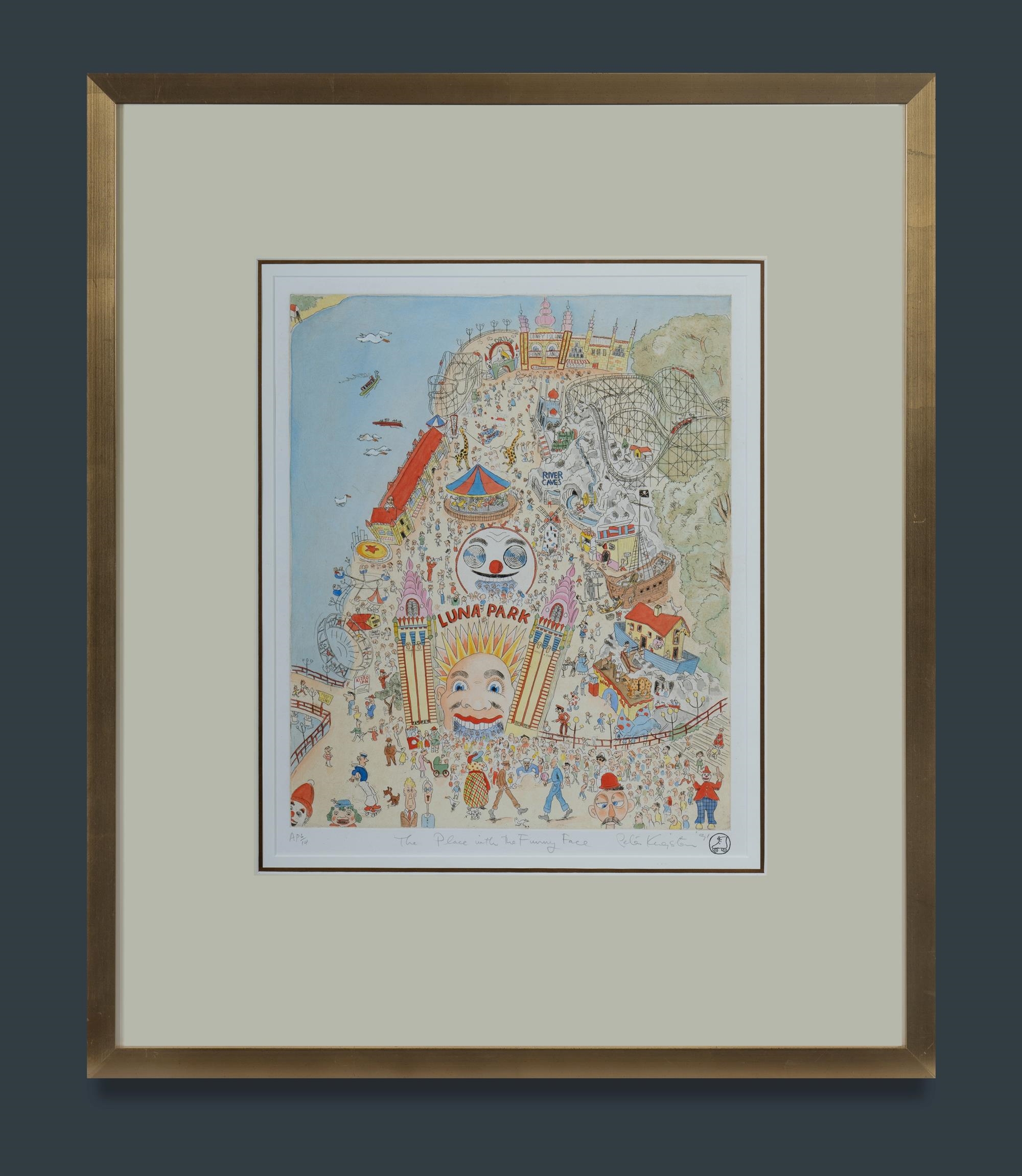 Peter Kingston | The Place with the Funny Face, 1991 (1991) | MutualArt