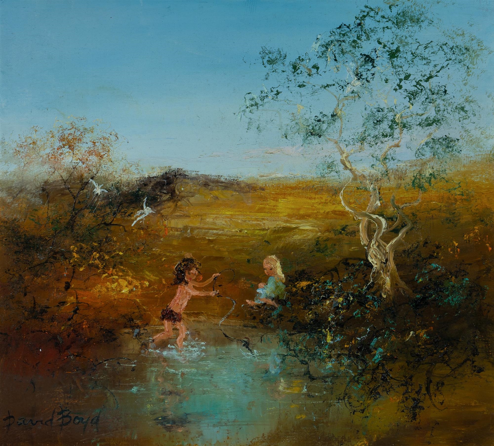 David Boyd | Children at the Swimming Hole, 1970s/early 1980s (1970s - 1980s) | MutualArt