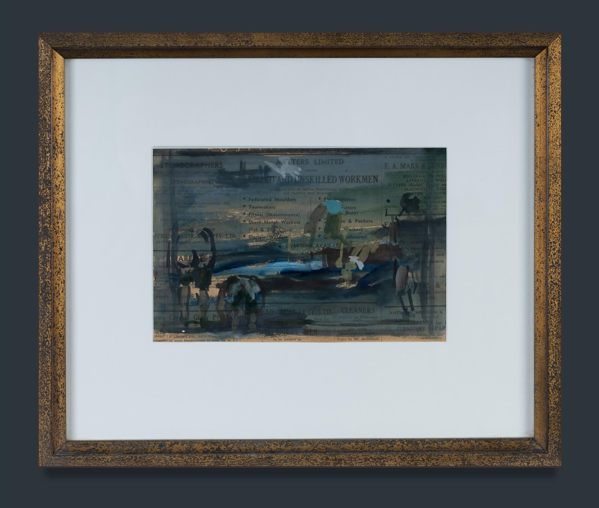 John Passmore | Figures by the Sea, with Man Diving | MutualArt