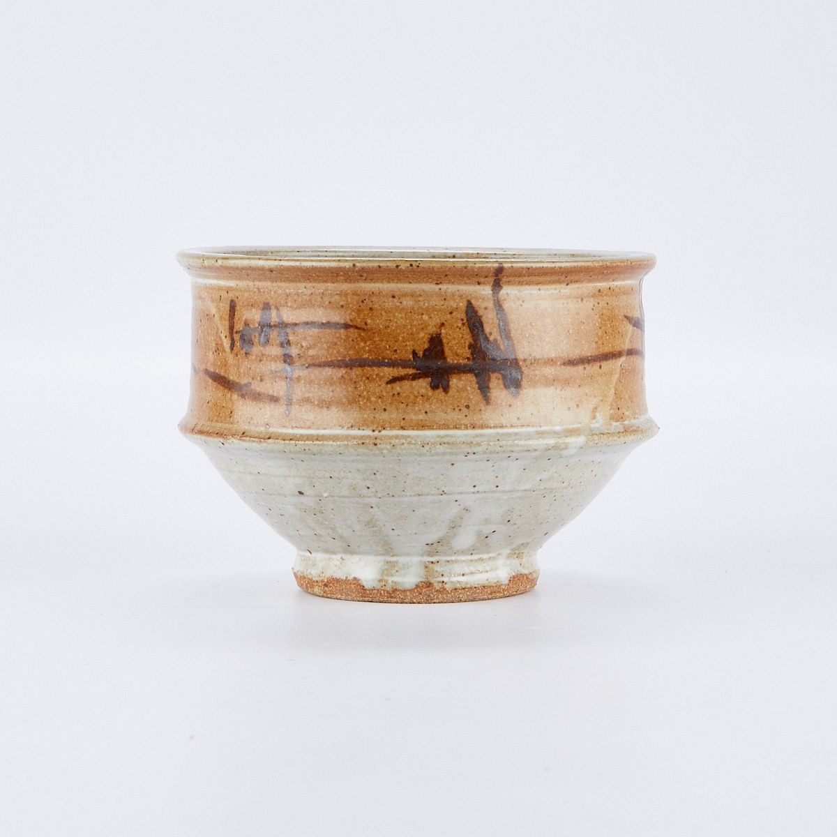 Warren MacKenzie | Studio pottery ceramic high rimmed bowl. | MutualArt