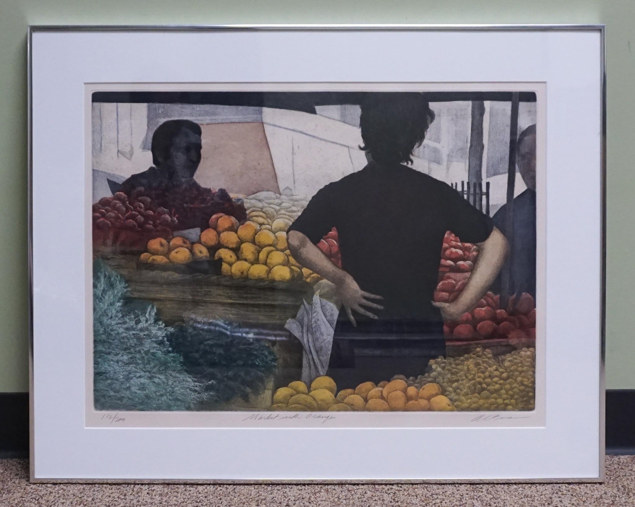Harold Altman | Market with Oranges | MutualArt