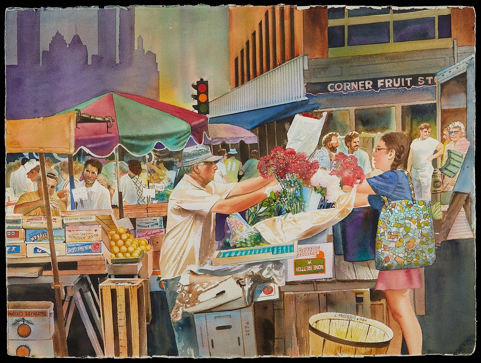 Joseph E. Frederic | One painting depicting a conservatory or ...