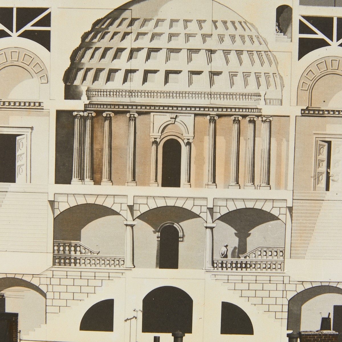 Richard Haas | Boston architectural center mural (1977) | MutualArt