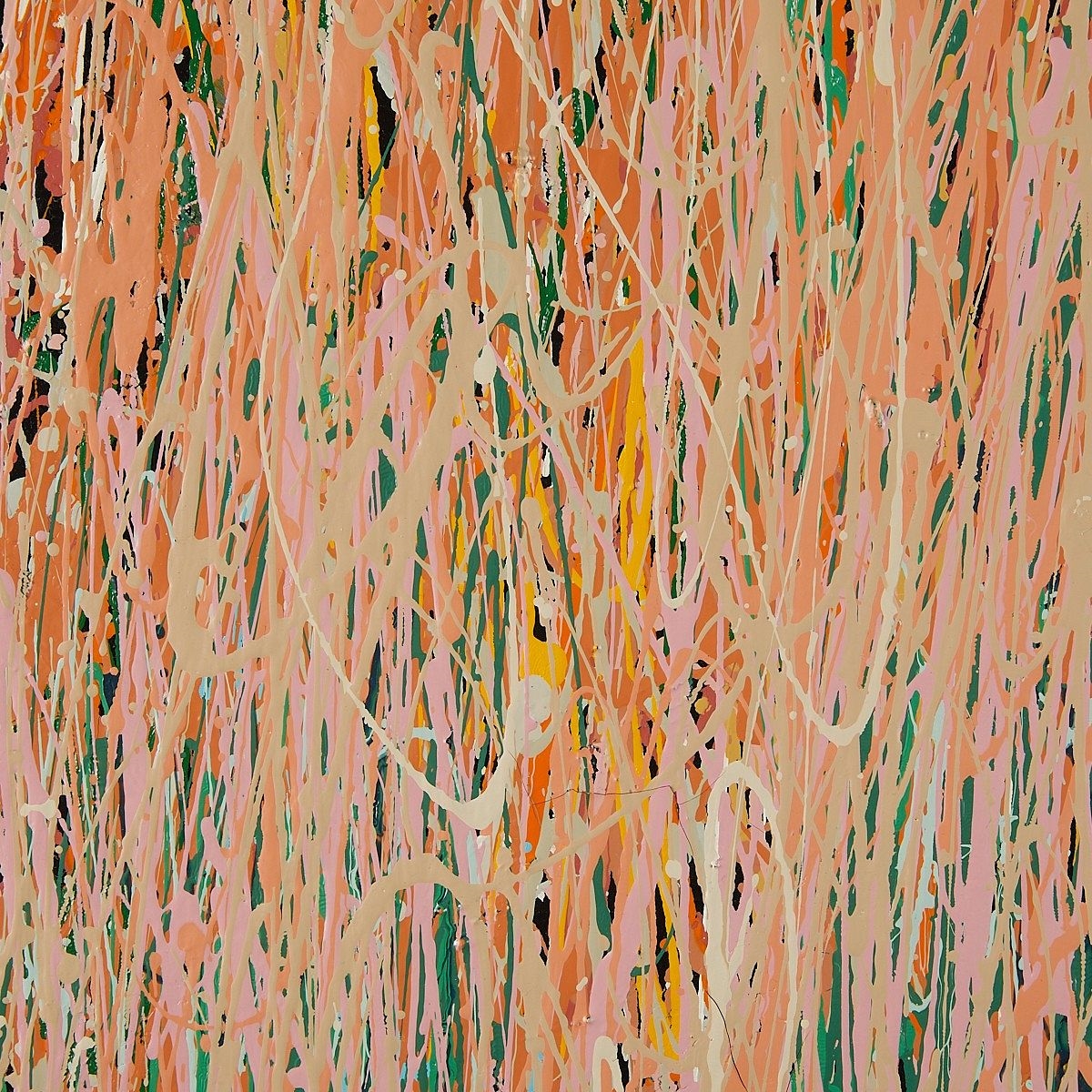 Jackson Pollock | Vintage Jackson Pollock Style Oil on Canvas Drip Painting | MutualArt