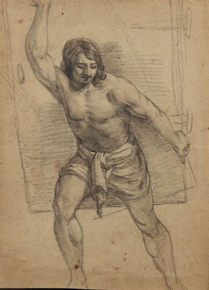 French School, 17th Century | Samson carrying the gates of Gaza on his ...