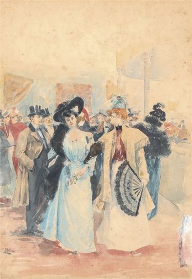 Charles Billon | The promenoir of the Moulin Rouge, c (Circa 1890 ...