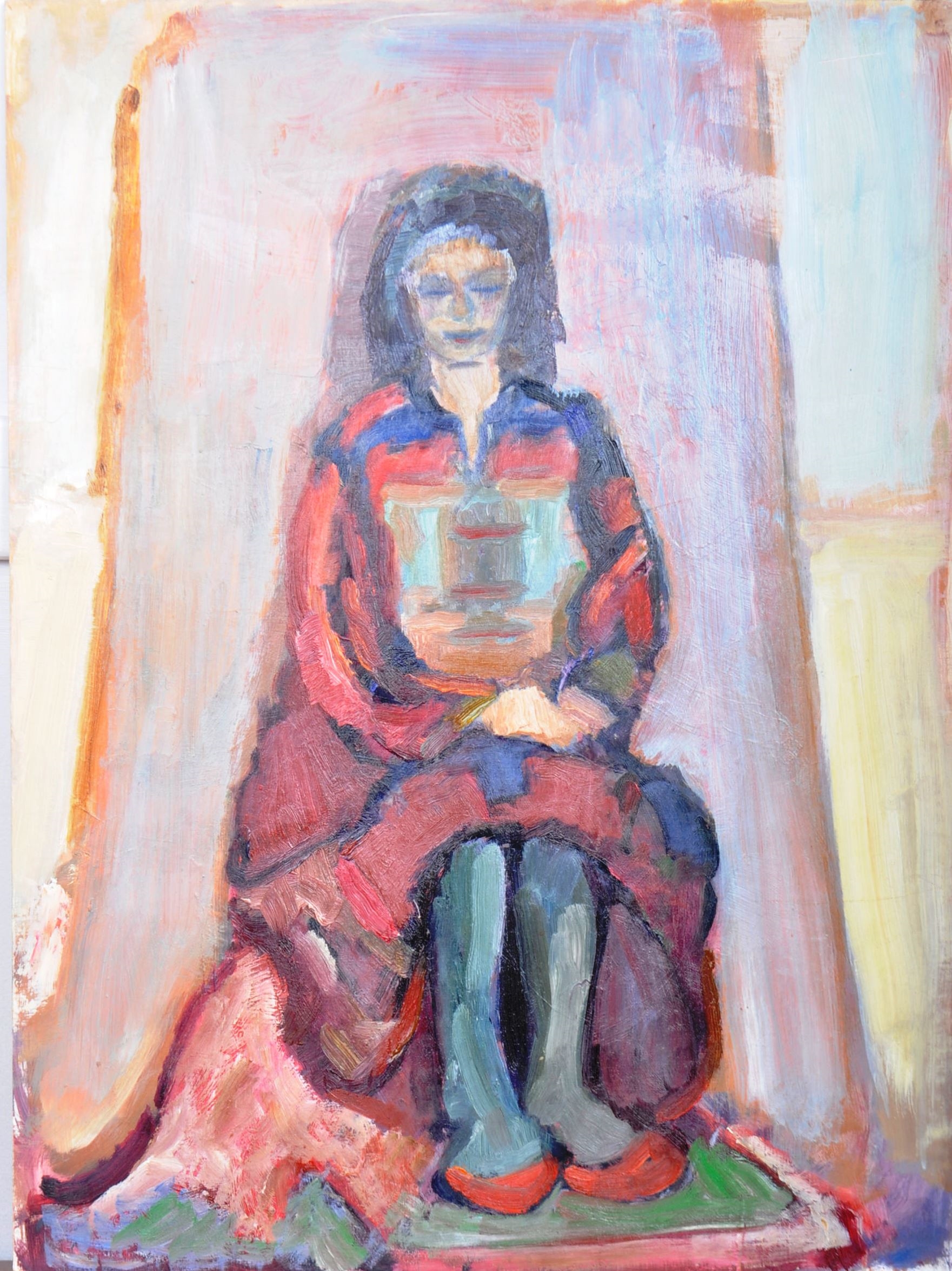 Dorien Levine | Portrait study of a seated young lady (Early 2000s ...