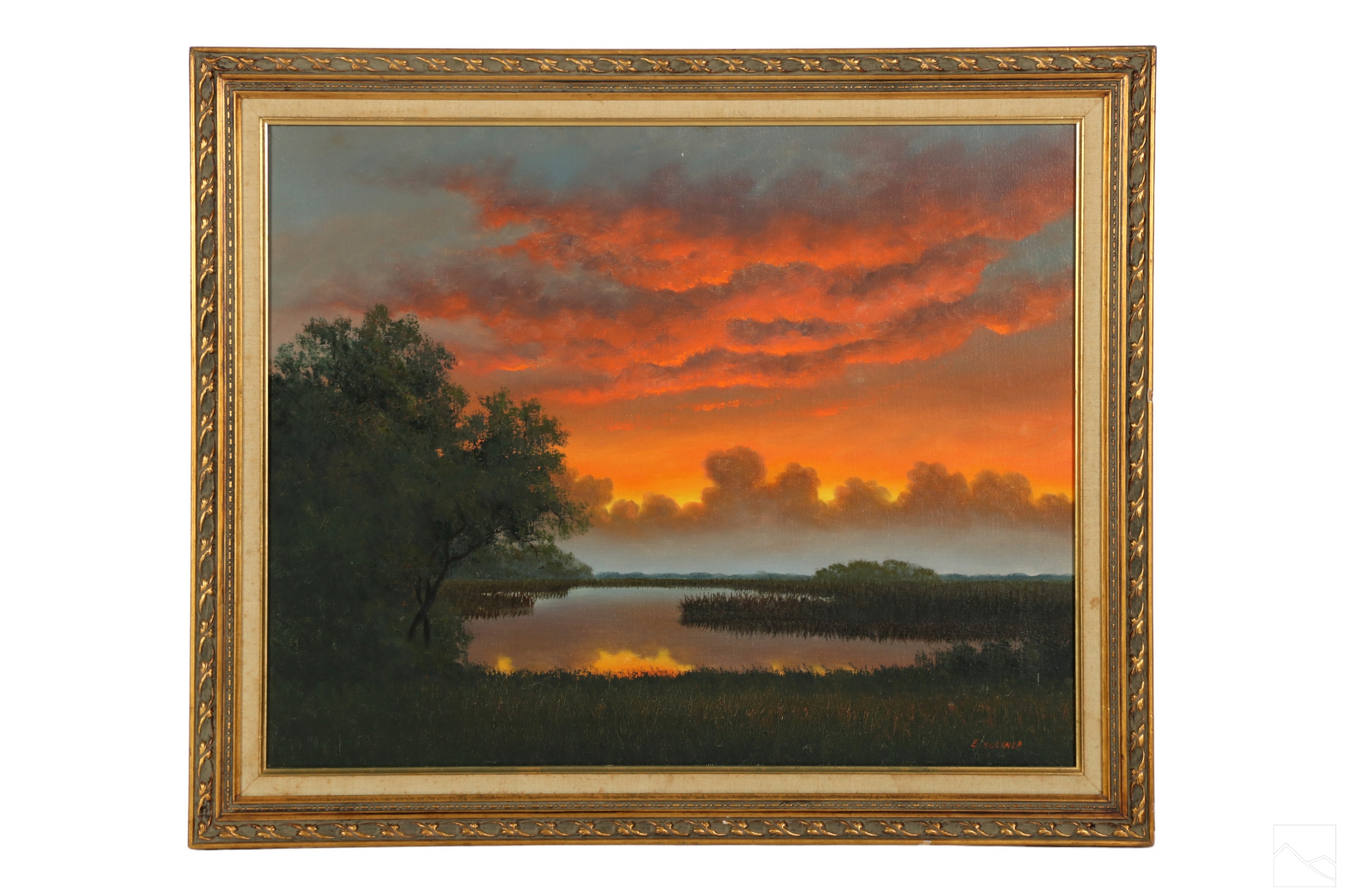 Ellis Buckner | Florida Highwayman landscape depicting a rich wetlands ...