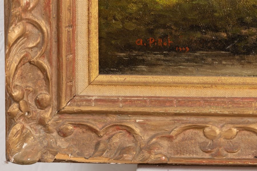 André Charles Pillot | Maison près d'un cour d'eau (1925) | MutualArt