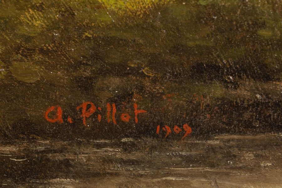 André Charles Pillot | Maison près d'un cour d'eau (1925) | MutualArt