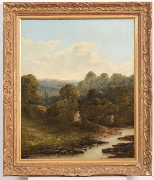 André Charles Pillot | Maison près d'un cour d'eau (1925) | MutualArt