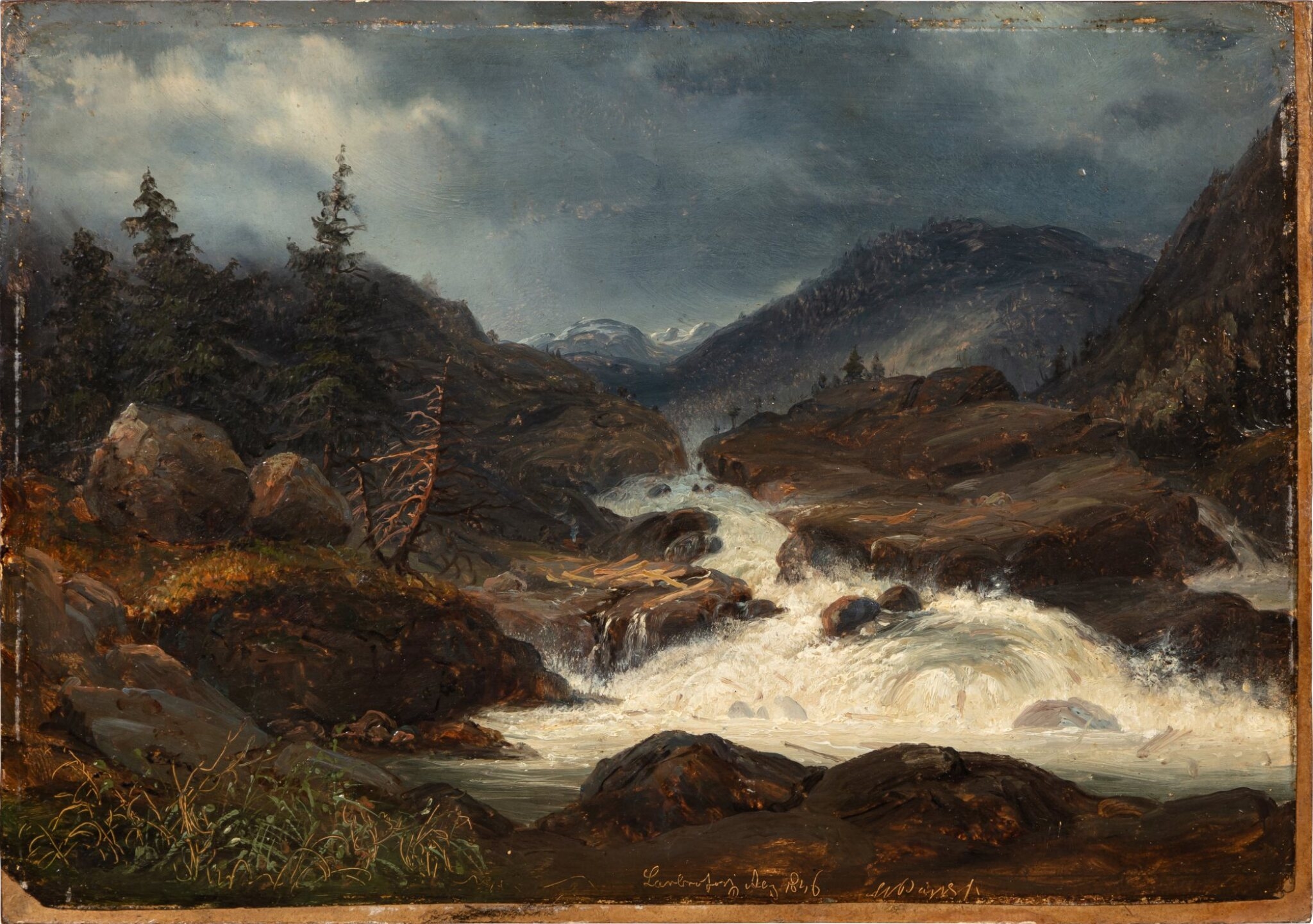 Magnus-Thulstrup Bagge | The Lower Falls of the Labrofoss (1846 ...