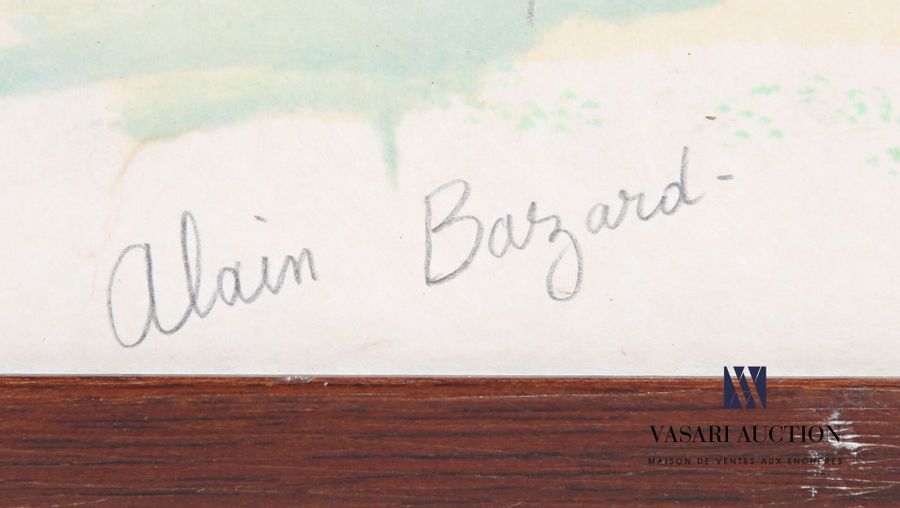 Alain Bazard | Shell collectors on the beach | MutualArt