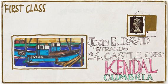 Percy Kelly | Blue Boats | MutualArt