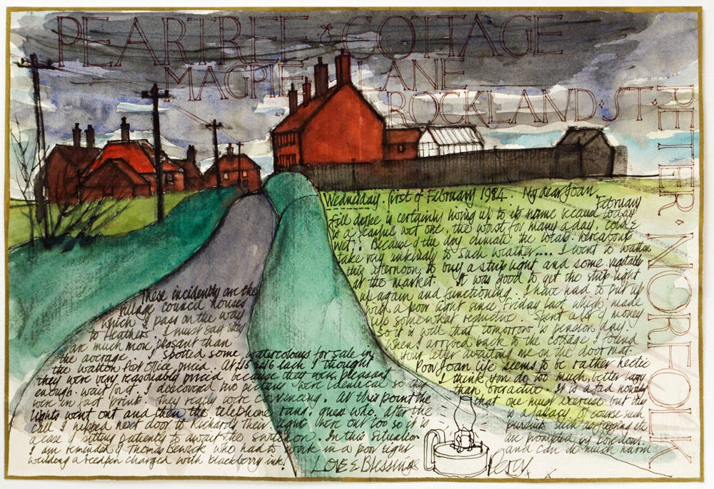 Percy Kelly | Village Council Houses Norfolk (1984) | MutualArt