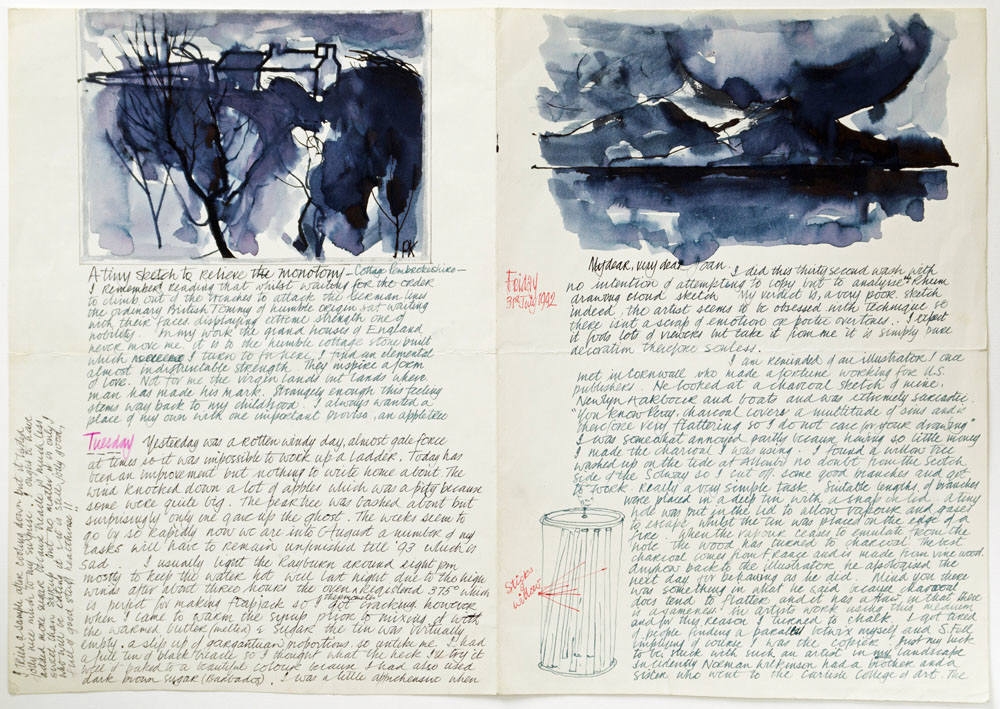 Percy Kelly | Rhum Clouds and Pembrokeshire Cottage (31) | MutualArt
