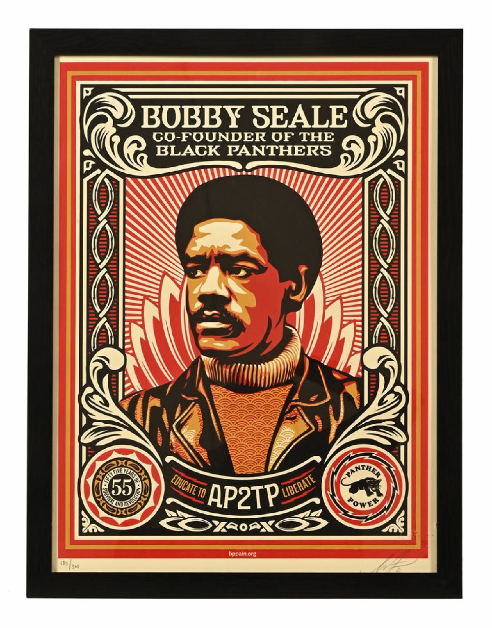 Shepard Fairey | Bobby Seale Co-Founder of The Black Panthers | MutualArt
