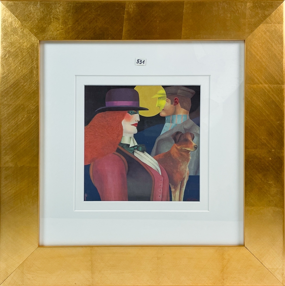 Richard Lindner | Encounter (1976) | MutualArt