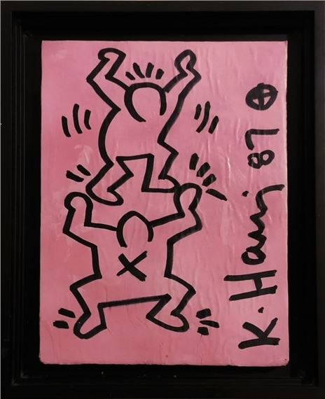 Keith Haring | Two Figures 1987 (1987) | MutualArt