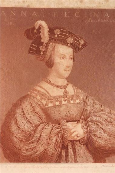 Francesco Bartolozzi | 18th Century Engraving of Queen Anna Boleyn ...