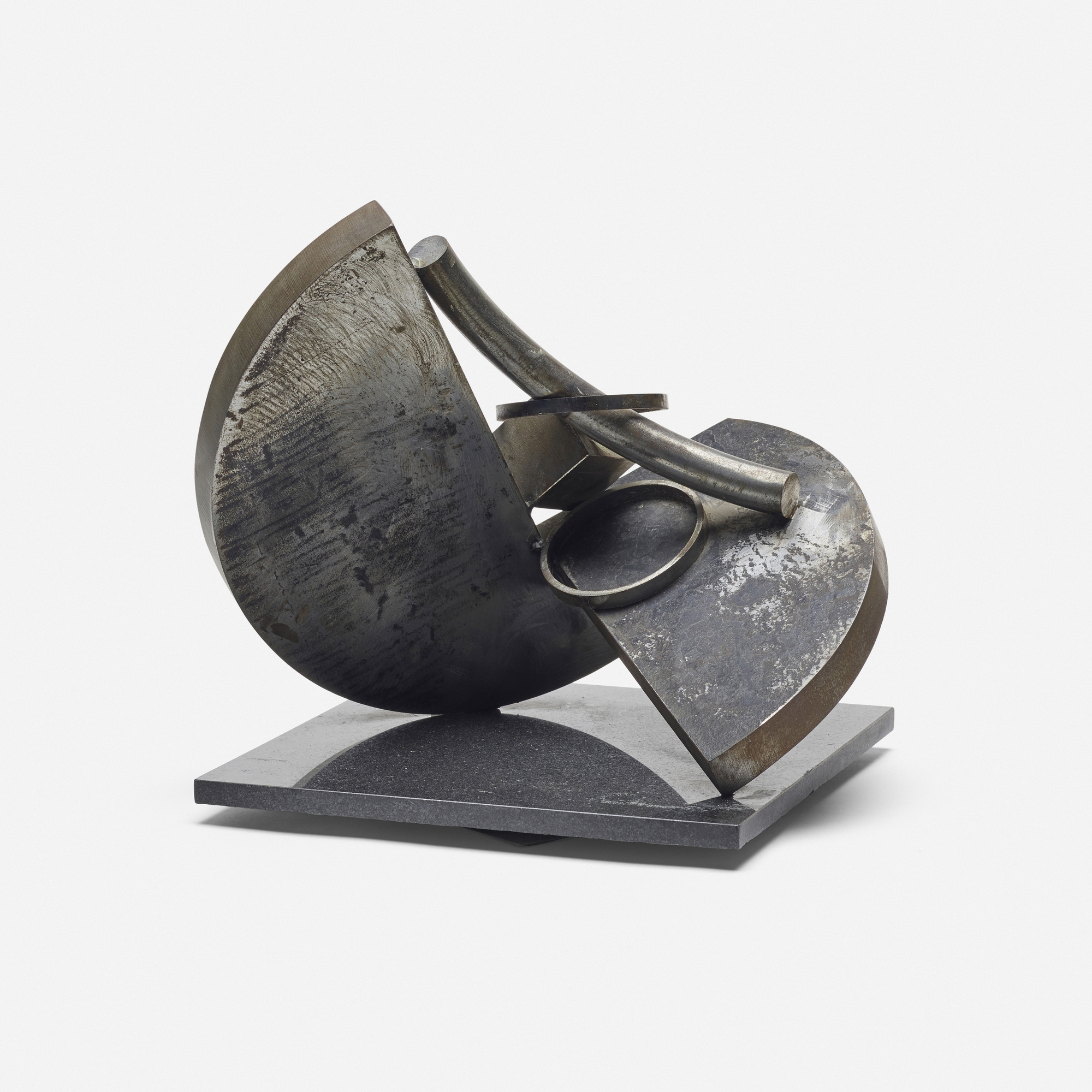 Fletcher Benton | Balanced-Unbalanced Folded Circle #2 (1985) | MutualArt