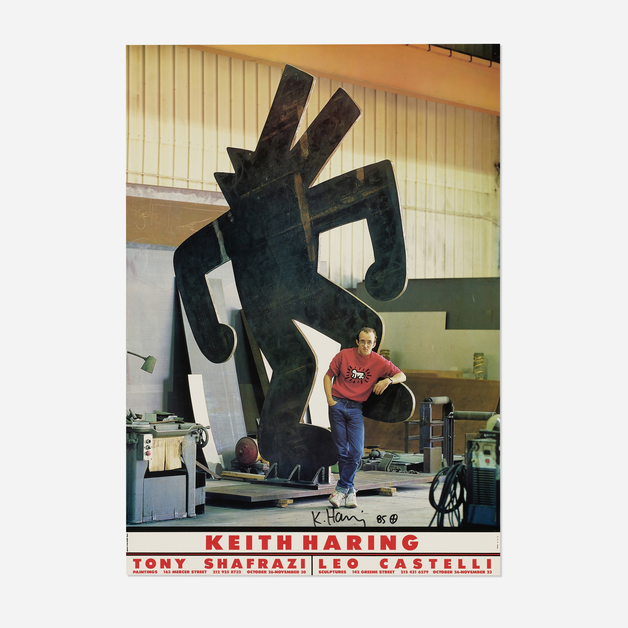 Keith Haring | Tony Shafrazi and Leo Castelli Galleries poster (1985 ...