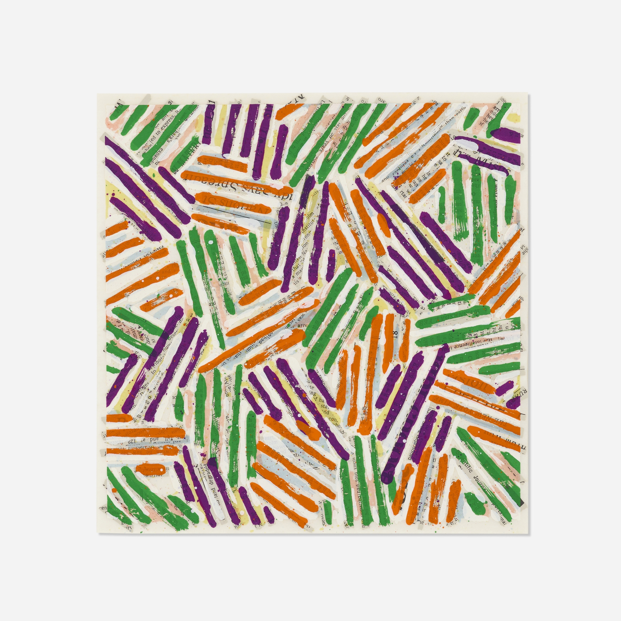 Jasper Johns | Cross Hatch (1977) | MutualArt