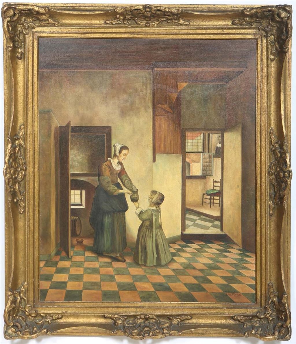 Pieter de Hooch | Dutch Interior Scene, (20) | MutualArt
