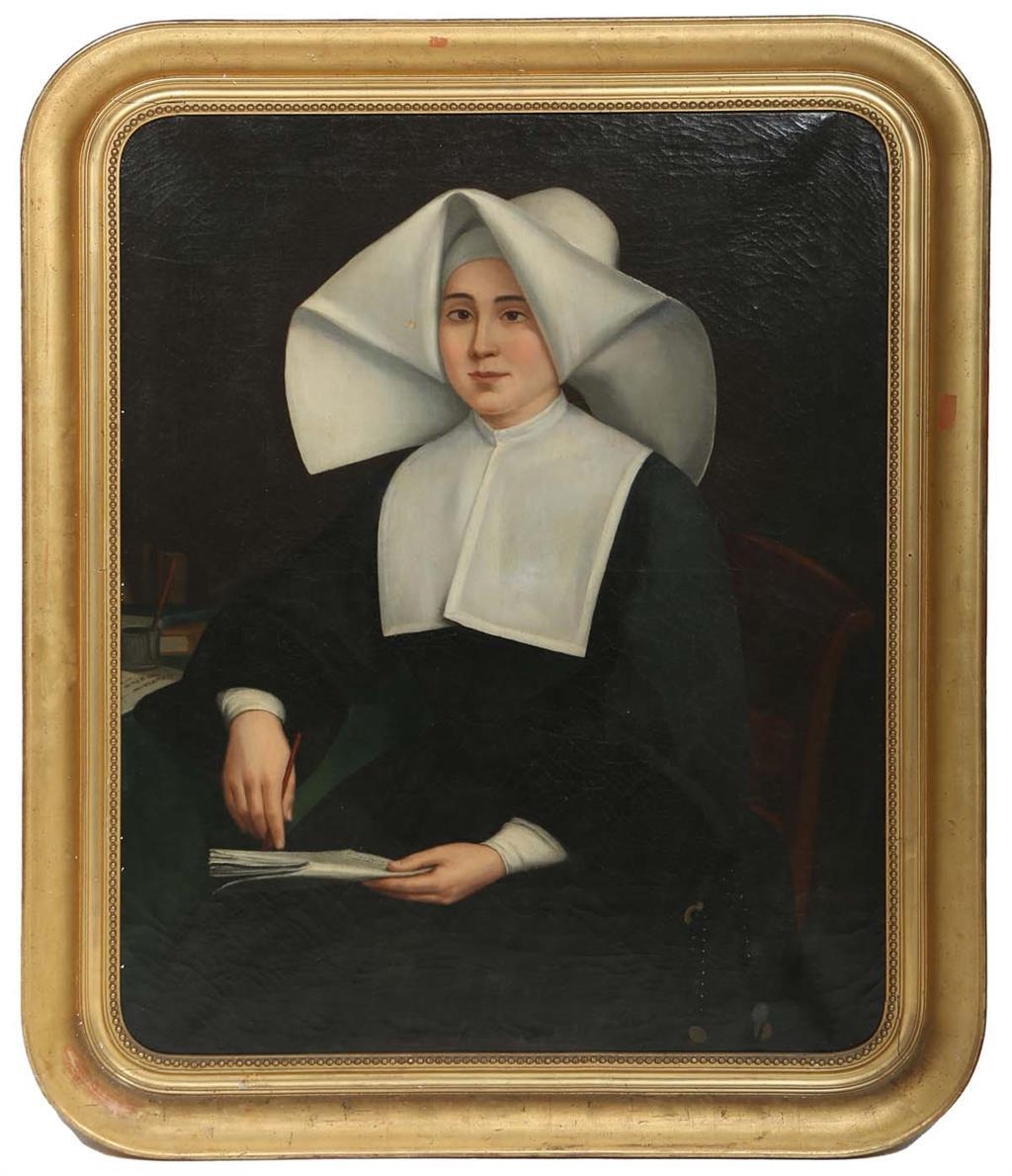 French School, 19th Century | Portrait of a Daughter of Charity of Saint Vincent de Paul in a ...